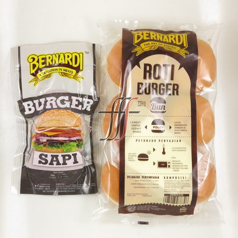 Roti Burger Bernardi Isi 6 – Frozen Food Surabaya